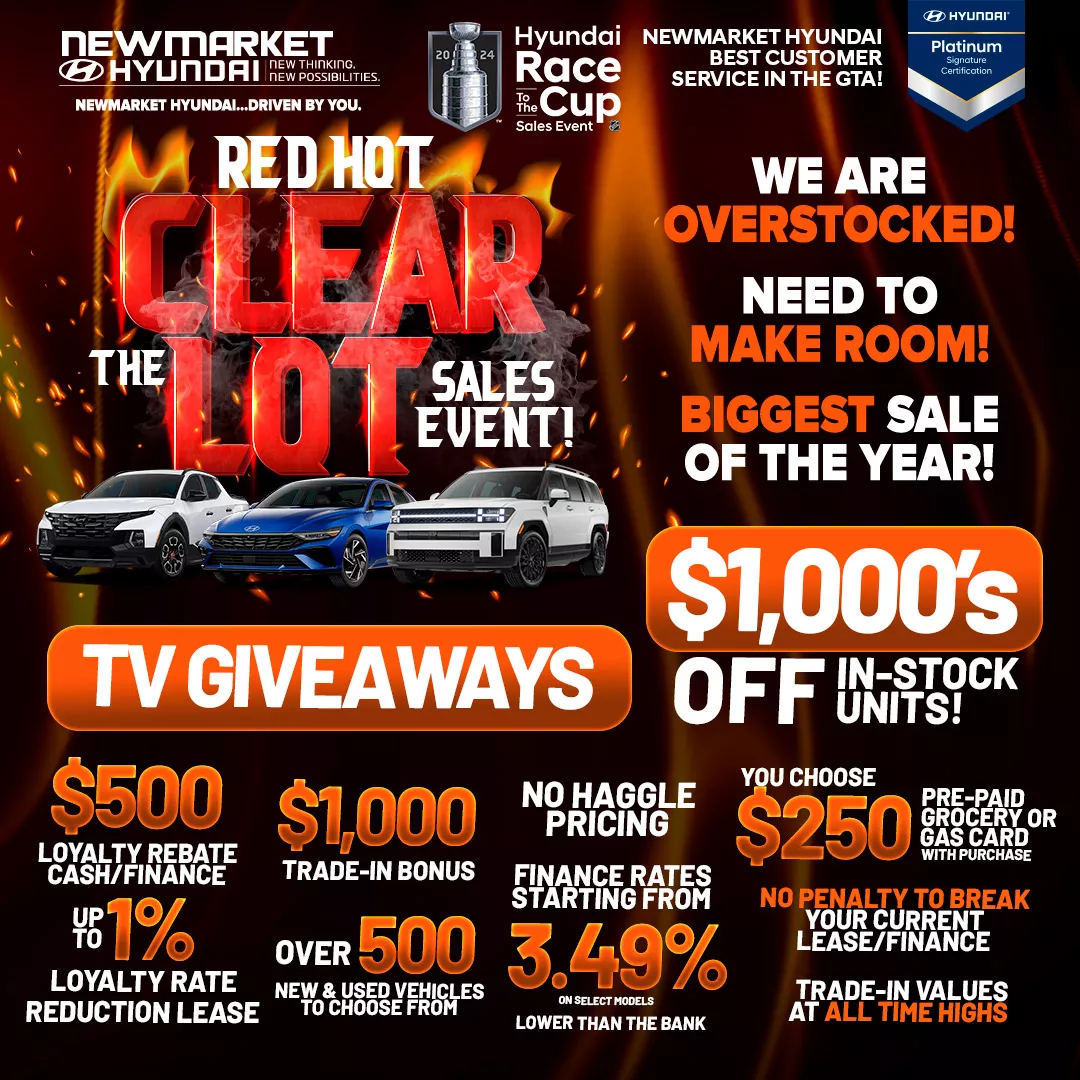 The Red Hot Clear Lot Sales Event